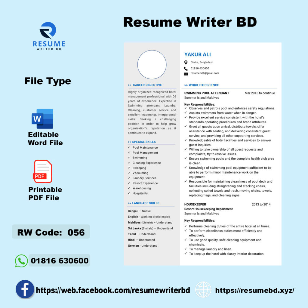 CV Design - Resume Writer BD