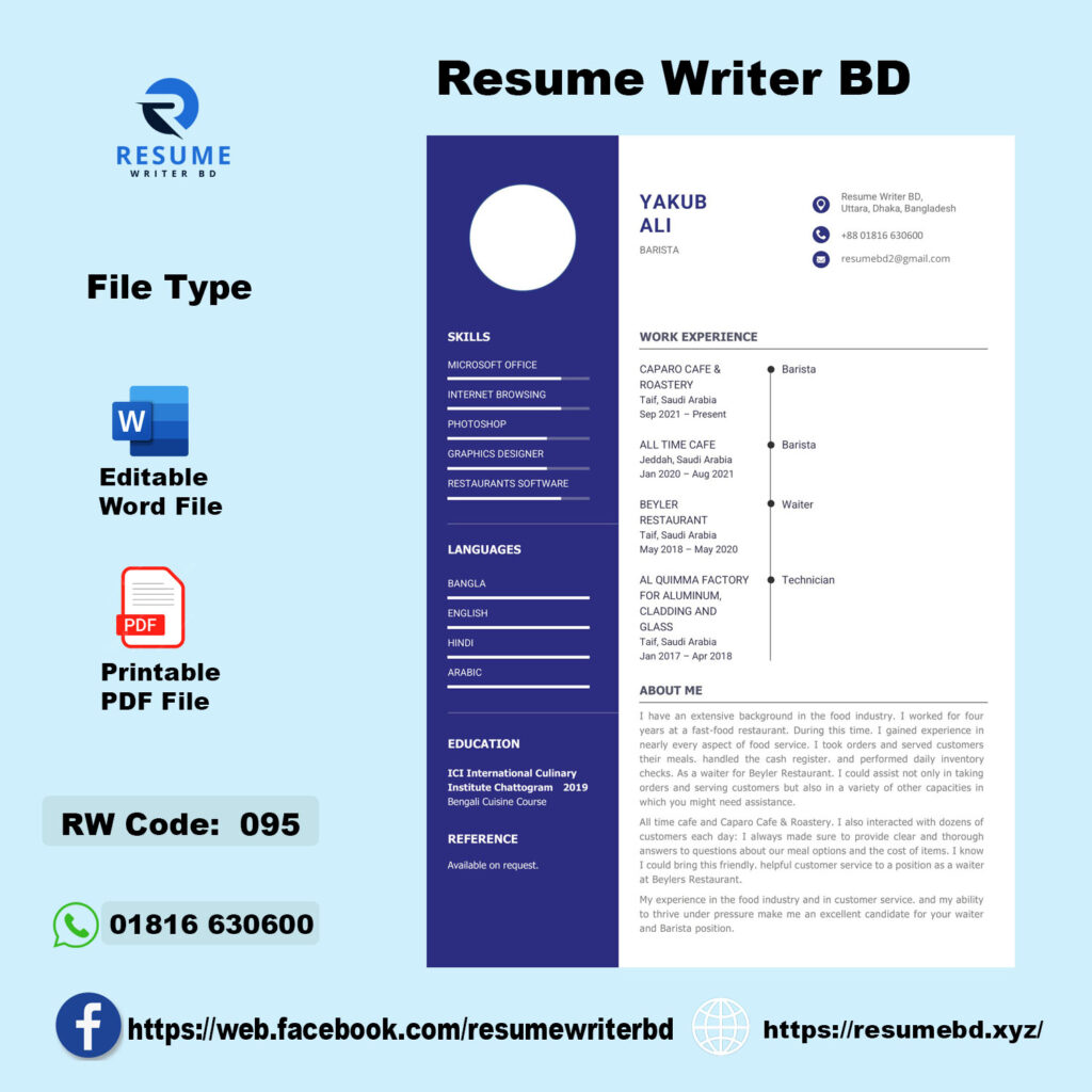 CV Design - Resume Writer BD