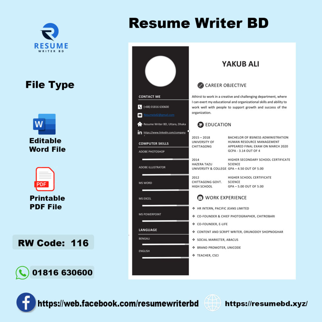 CV Design - Resume Writer BD